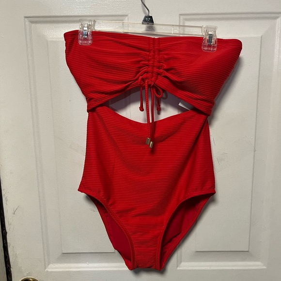 Time and Tru | Swim | Time And Tru Vibrant Red Swimsuit New With Tags ...
